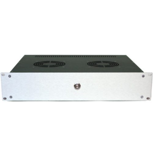 19 inch rack mount front panel (black) | KJF Audio